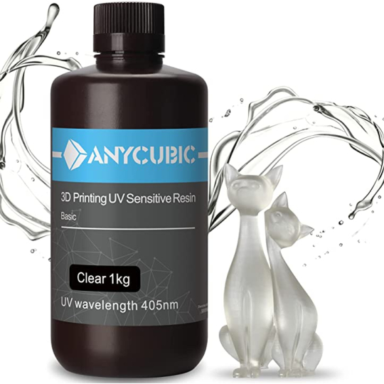 Résine Standard Transparente Anycubic 1 kg - Polyfab3D